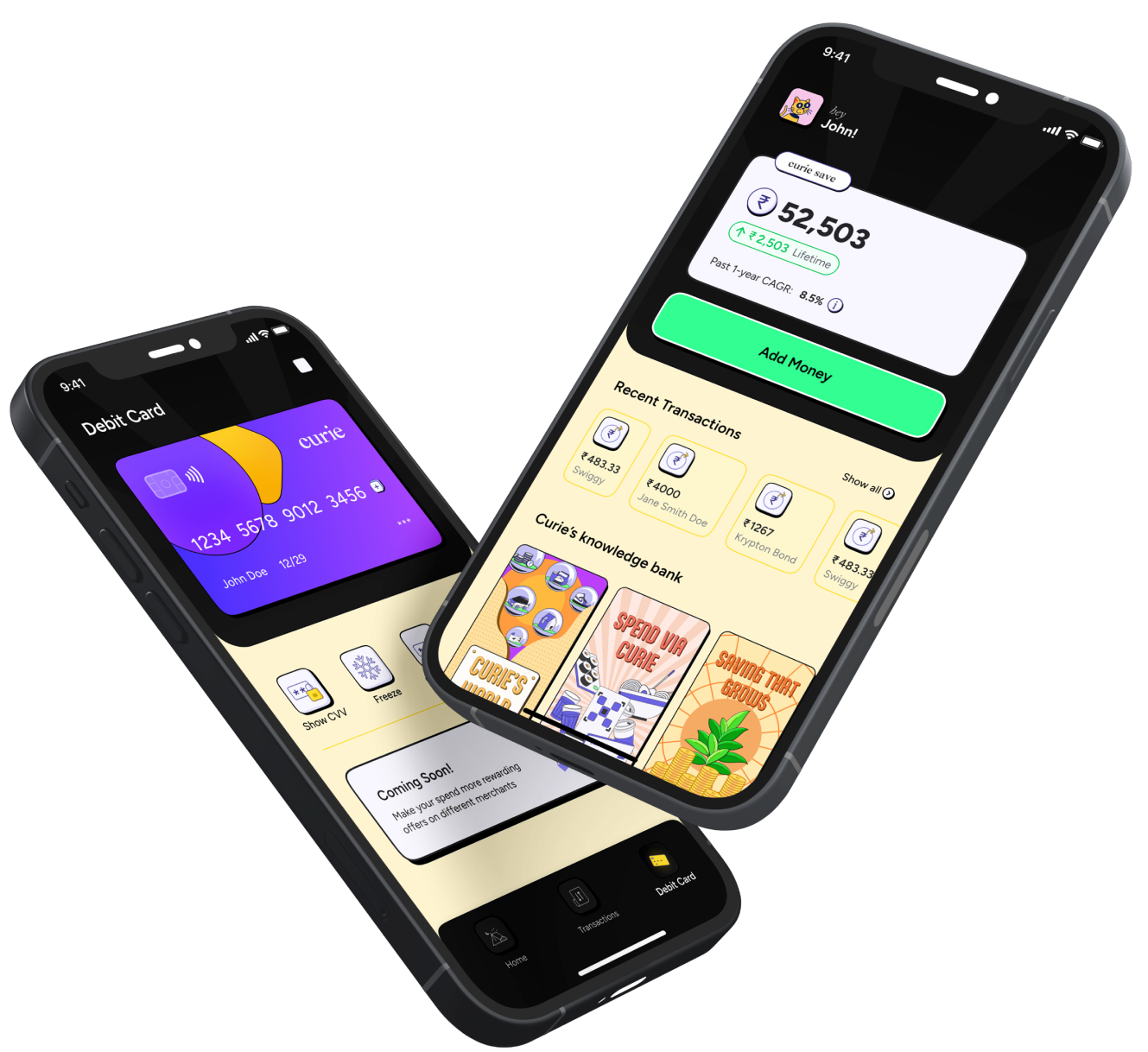 Curie Money - India's First High Yield Savings Account